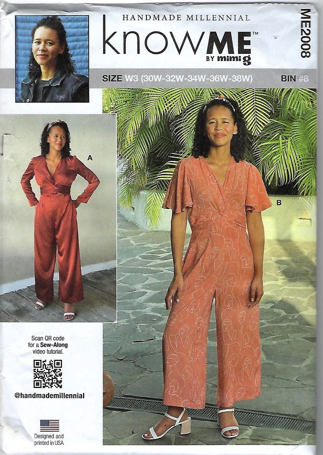 Know Me Sewing Pattern #ME2008~ Misses' and Women's Jumpsuit by ...
