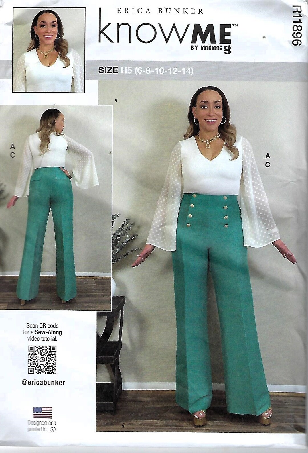 Know Me Sewing Pattern ME2043/R11896 Misses Bodysuits and Trousers by ...