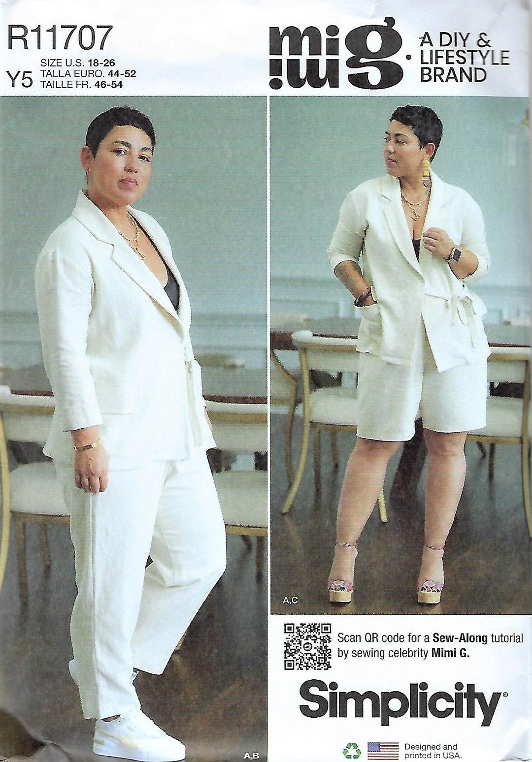 Simplicity Mimi G Style Pattern 9714/r11707misses' Jacket, Pants and ...