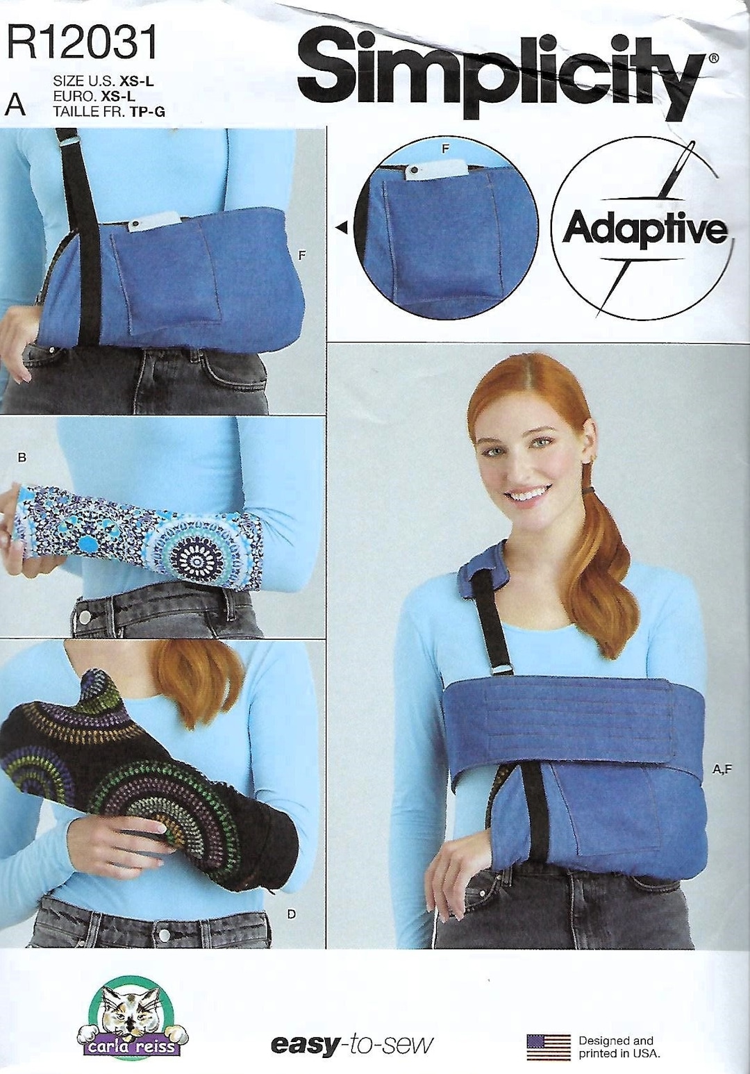Simplicity Pattern #9902~wrap, Sleeves and Mitt in Two Sizes and Sling ...