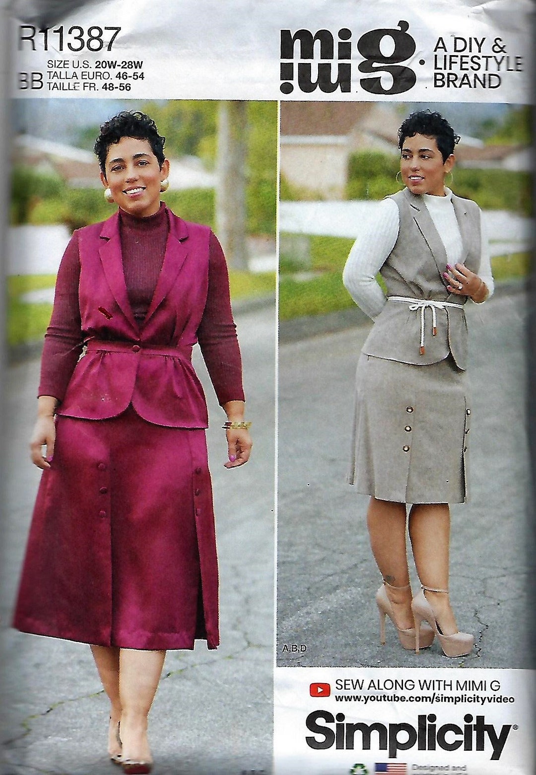 Simplicity Pattern 8959/r11387misses' and Women's Top, Skirt, and ...