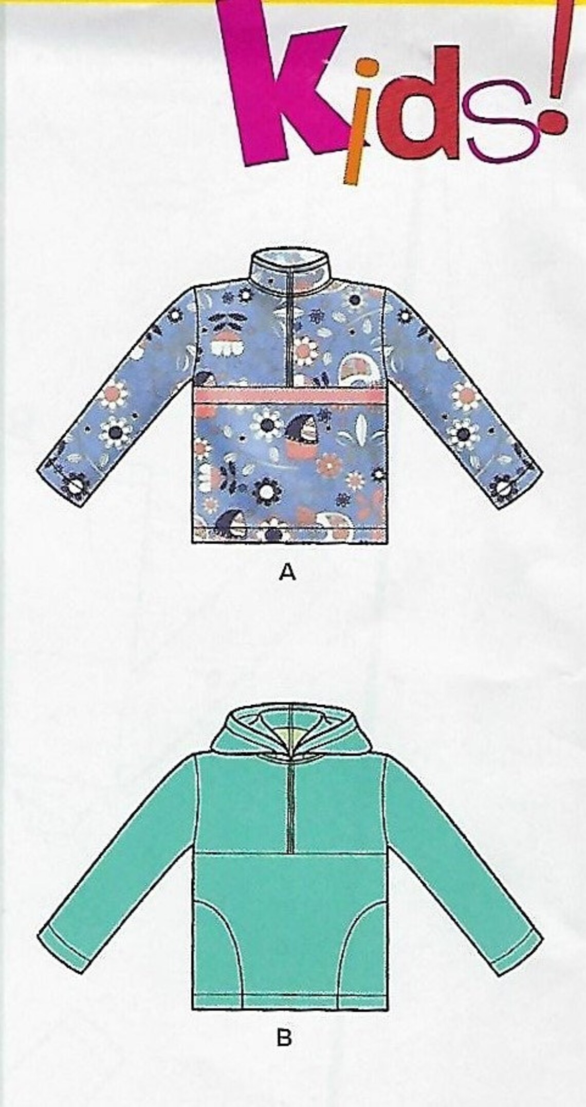 New Look Sewing Pattern 6590/h0181children's Pullover - Etsy