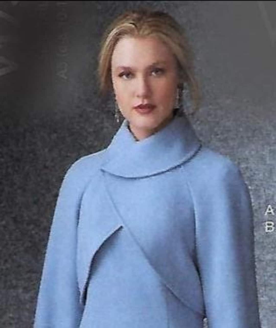 New Vogue Pattern #v1736~misses Lined Raglan-sleeve Jacket and Funnel ...