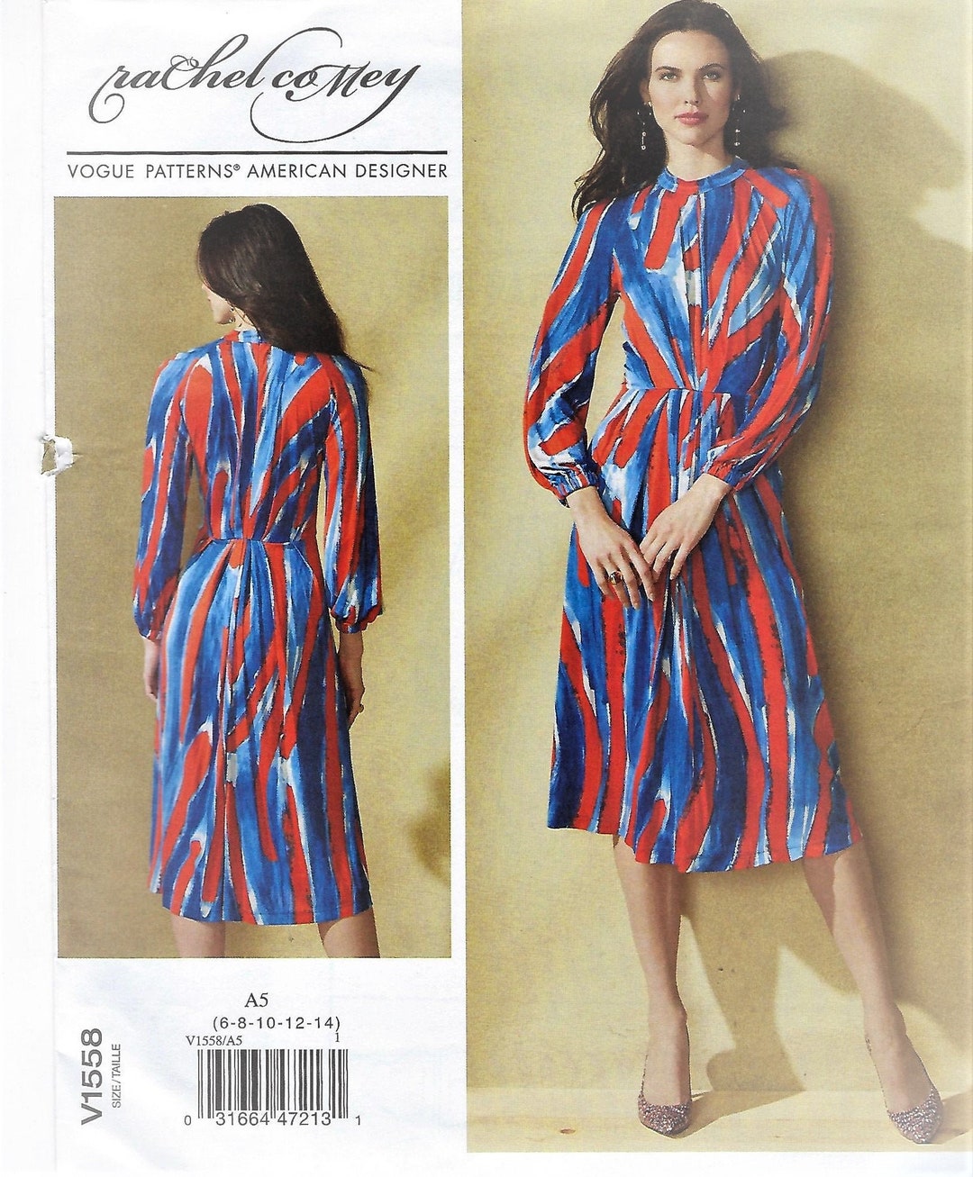 Vogue Designer Pattern Rachel Co Mey v1558misses' - Etsy