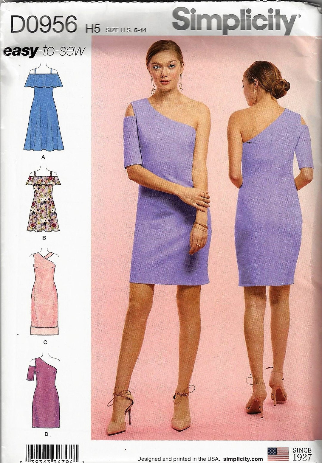 Simplicity Pattern #8638/d0956~misses' Easy to Sew Knit Dresses ~misses ...