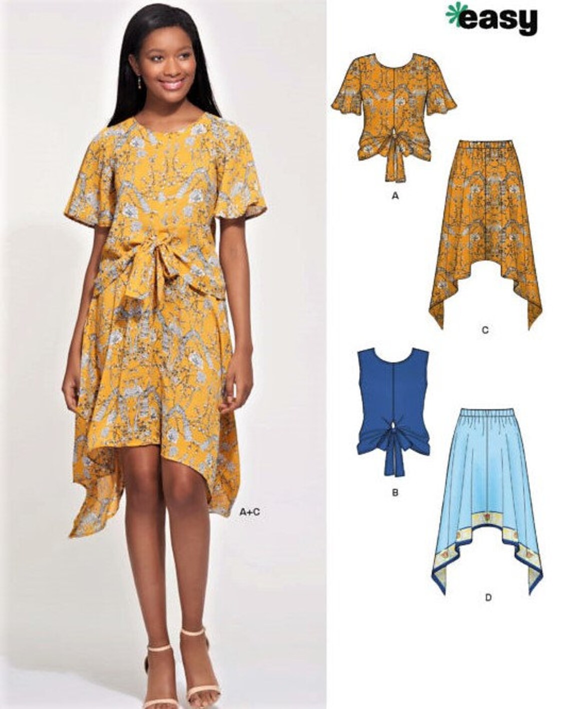 Simplicity New Look Easy Pattern 6609misses 2 Piece - Etsy