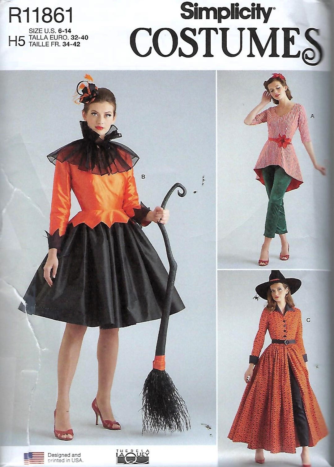 Simplicity Pattern #9632~ Misses' Costumes by Theresa Laquey~witches ...