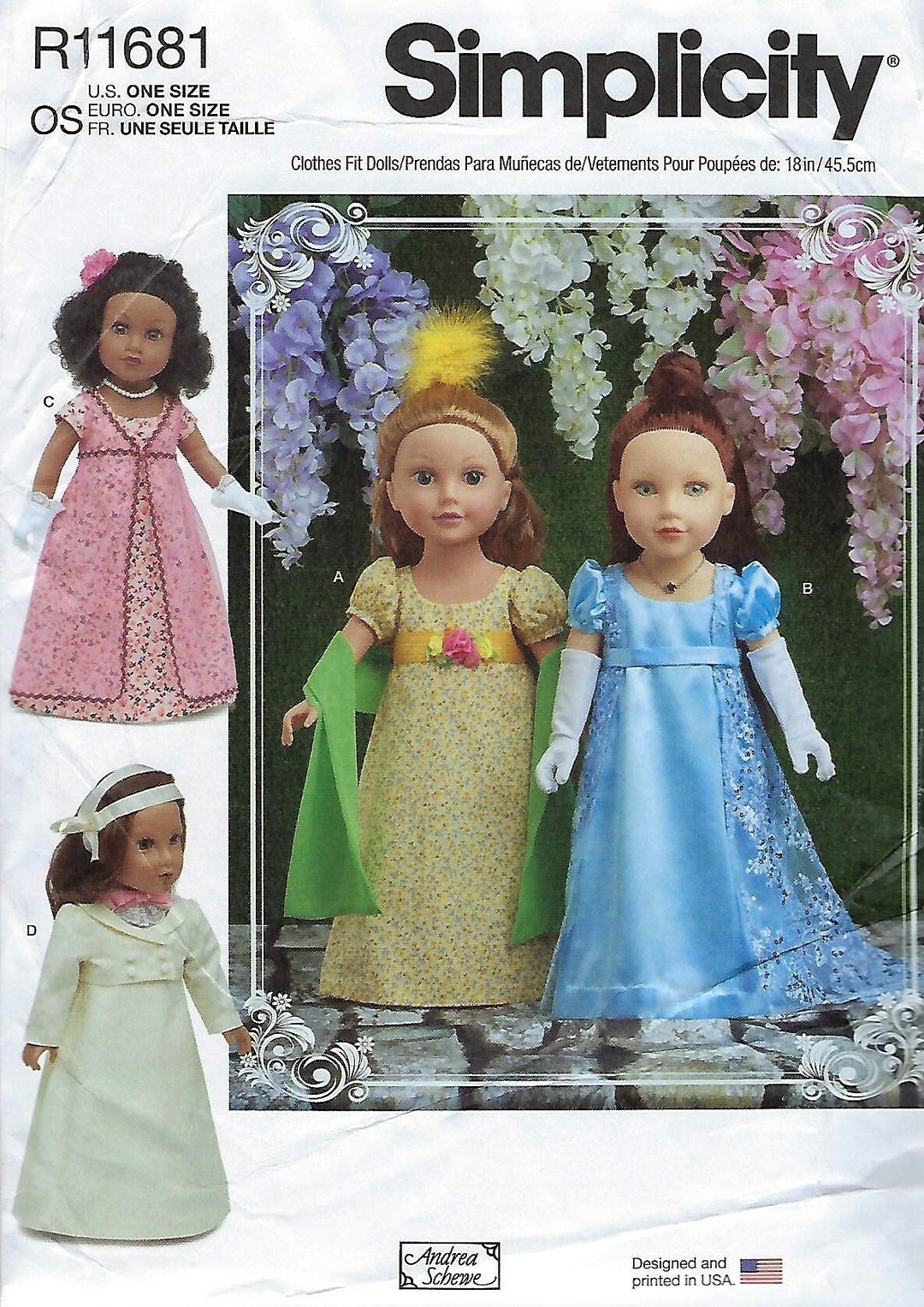 Simplicity Andrea Schewe Pattern #9438/r11681~simplicity Sewing Pattern ...