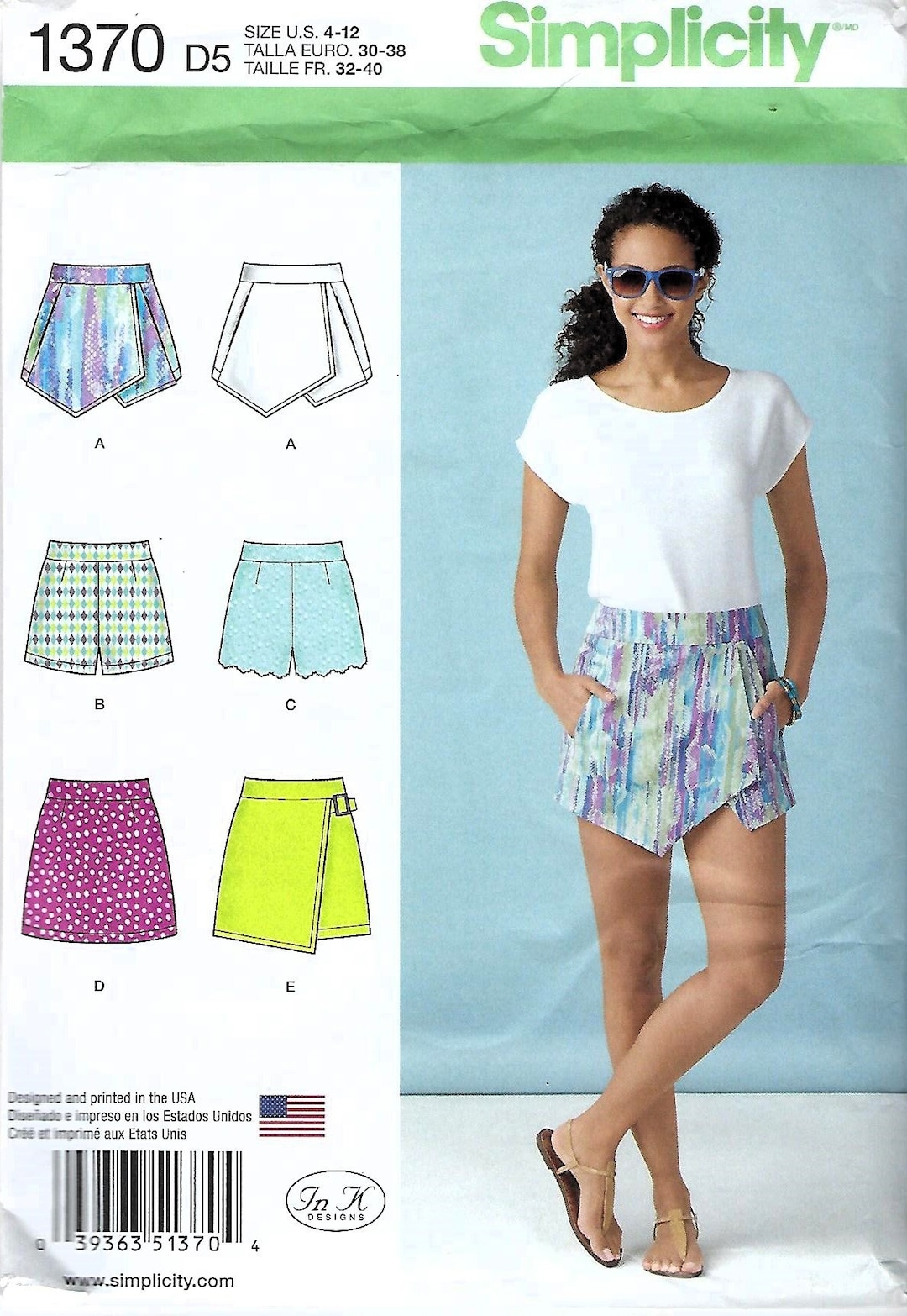 Simplicity Pattern #1369~misses' Skirts in Three Lengths~misses Sz 4-12 ...