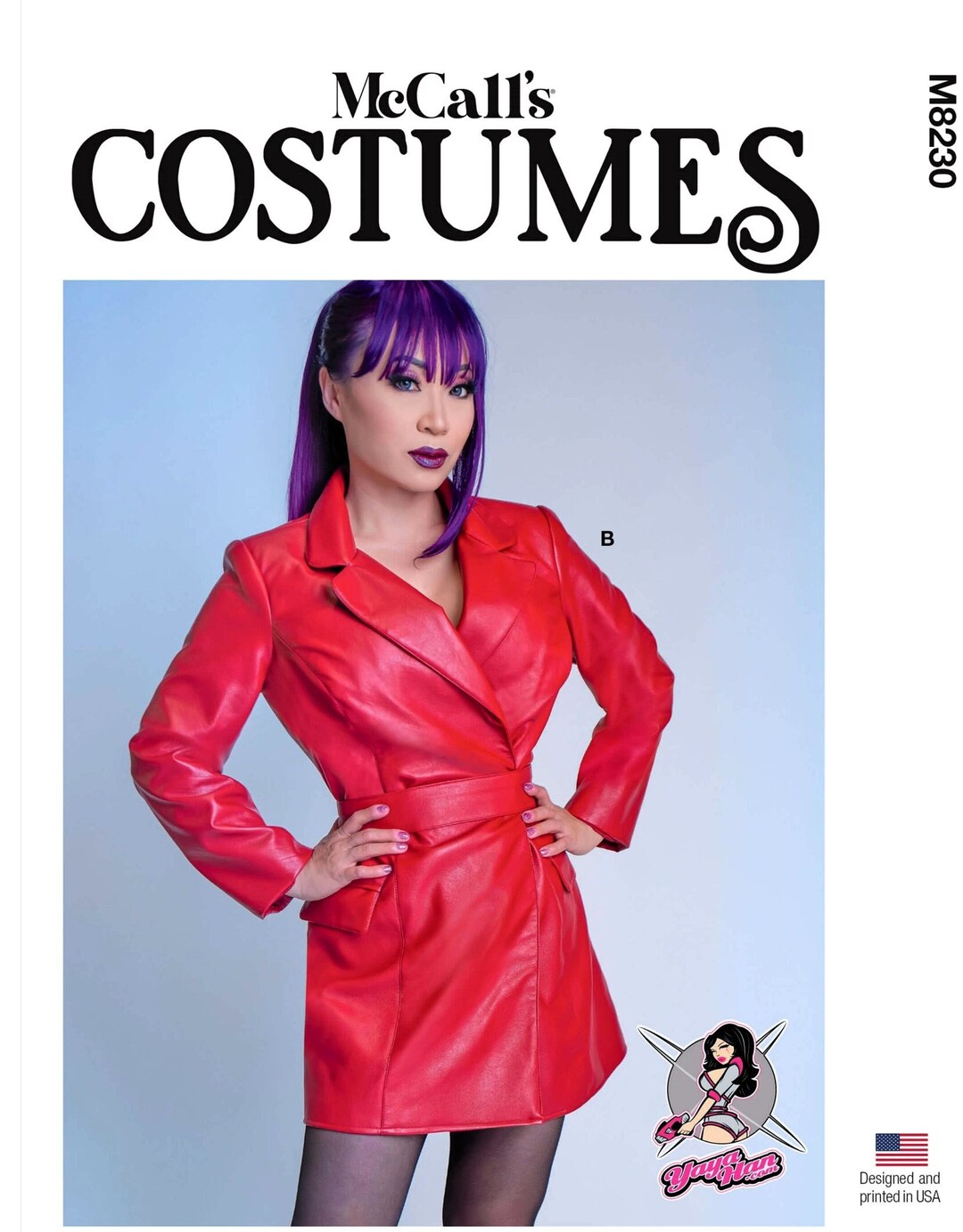 Mccall’s Costume Pattern #m8230~cosplay Yaya Han Jacket,dress,trench ...