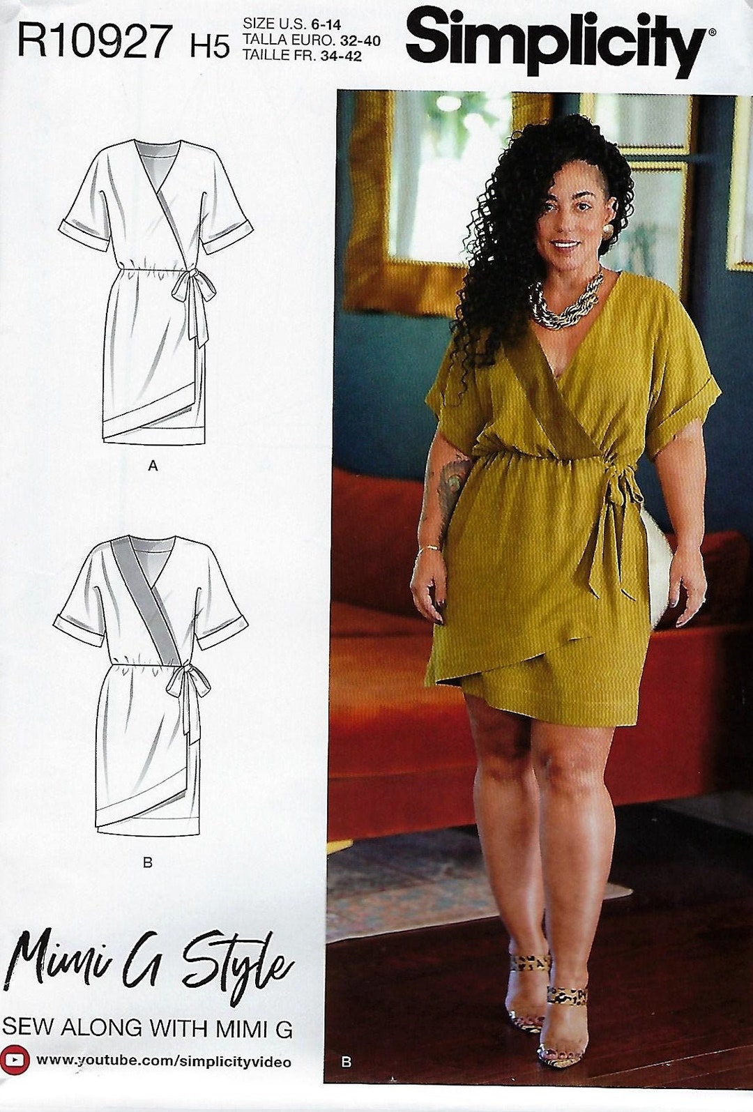 Simplicity Mimi G Style Pattern r10927/9224misses' Wrap - Etsy