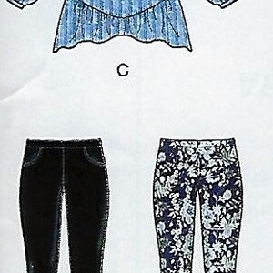 Simplicity Pattern 8793/r10027misses' Tunic With Knit Leggingsmisses Sz ...