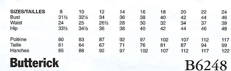 Butterick Pattern #b6248~misses' Princess Seam Tunics~misses Sz 8-16 or ...