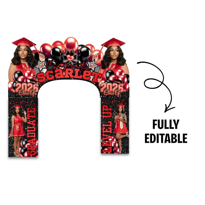10 Graduation Arch Template, Grad Arch Entrance Designs, Grad Entry ...