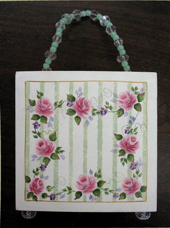 Hand Painted COMING UP ROSES Purse - Etsy