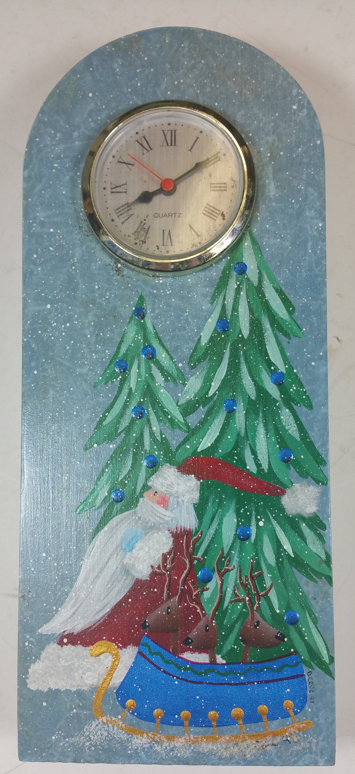 Santa Clock - Etsy