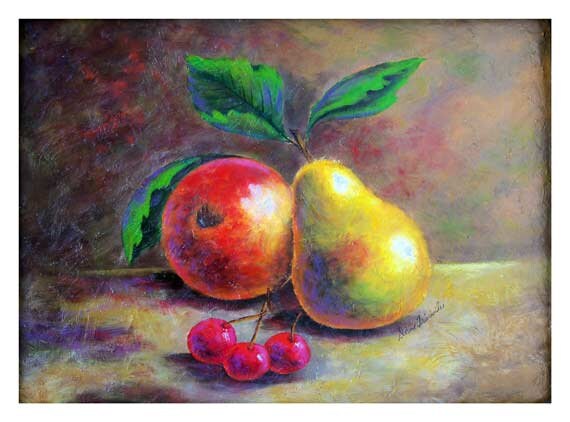 FRUIT STUDY, an Original Acrylic Fine Art Still Life Painting - Etsy