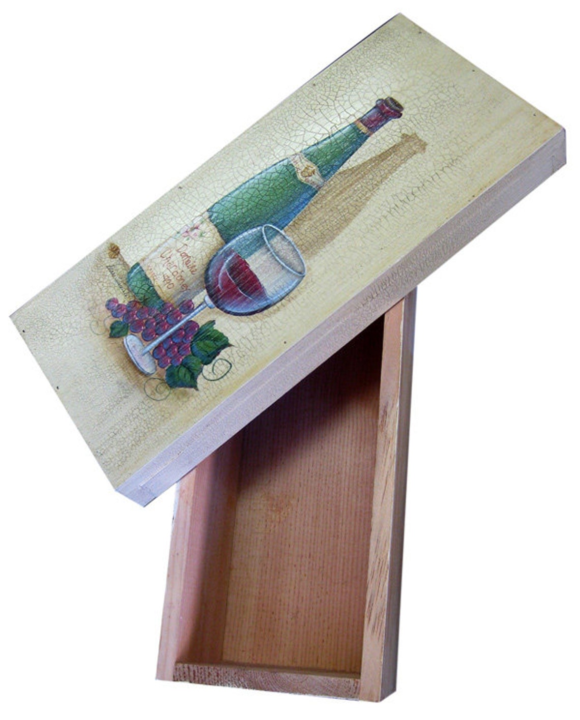 Old World Wine Bottle Box - Etsy