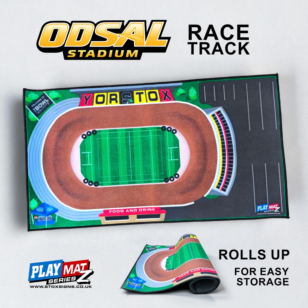 Odsal Stadium Brisca Stock Car Race Track Play Mat - Etsy