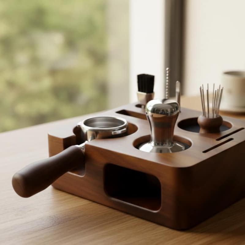 Wood Coffee Tamp Station - Etsy