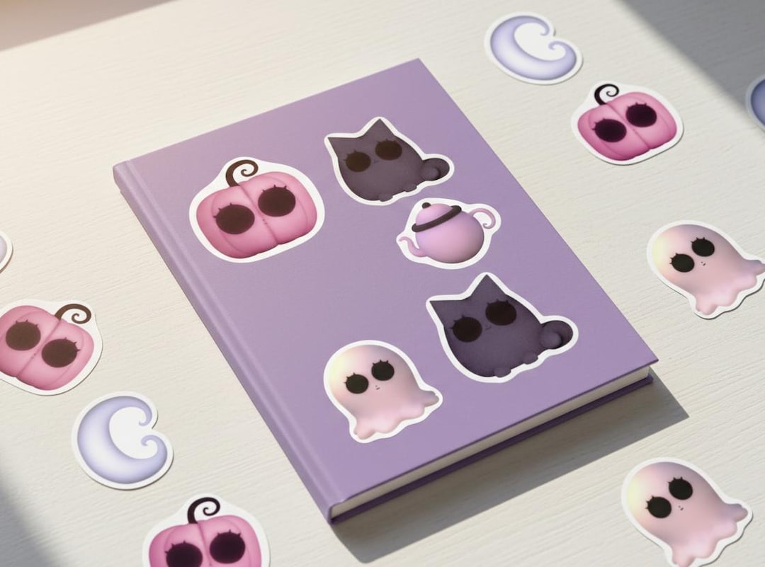 Spooky Sticker Sheet | Printable Halloween Stickers | Digital Download ...