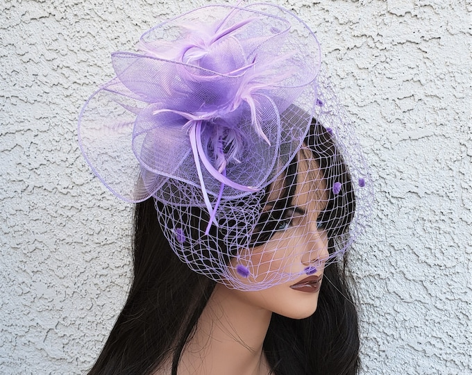 Lavender Fascinator - Etsy