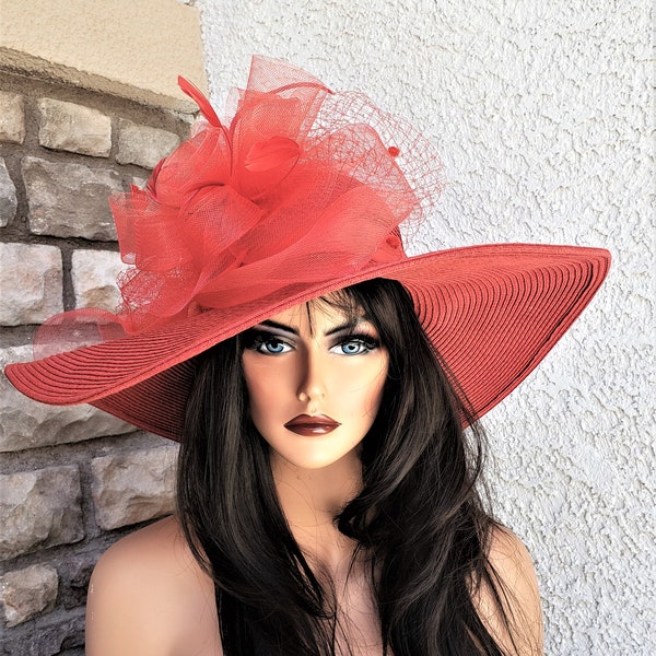 Red Derby Hat - Etsy