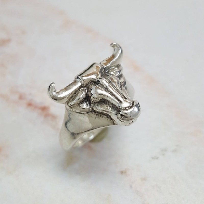 Jewelry Taurus Ring - Etsy