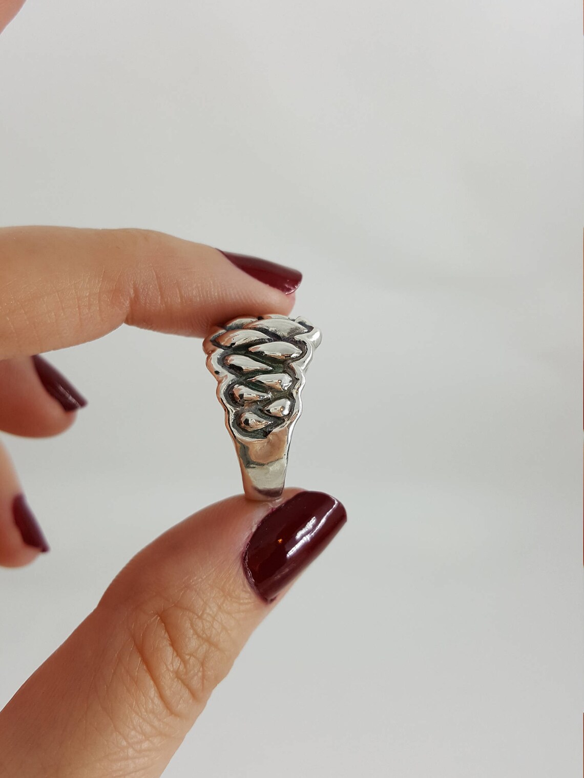 Snarling Teeth Ring in Sterling Silver Silver Fangs Ring | Etsy