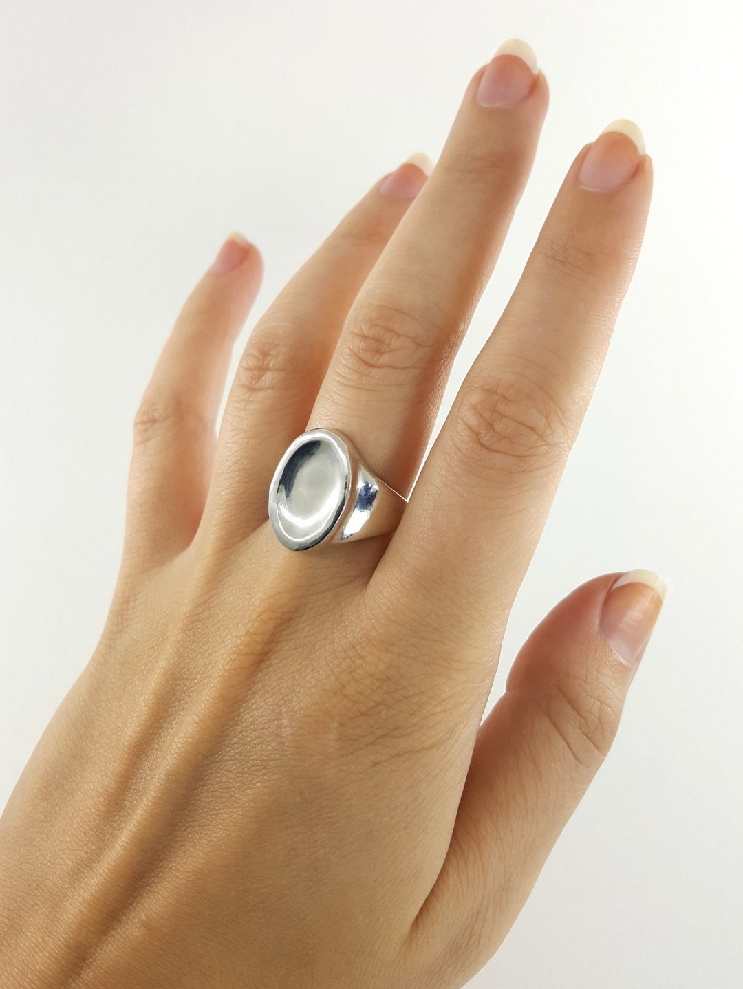 Worry Stone Ring in Sterling Silver, Silver Worry Stone, Anti-anxiety ...
