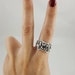 Snarling Teeth Ring in Sterling Silver, Silver Fangs Ring, Werewolf ...