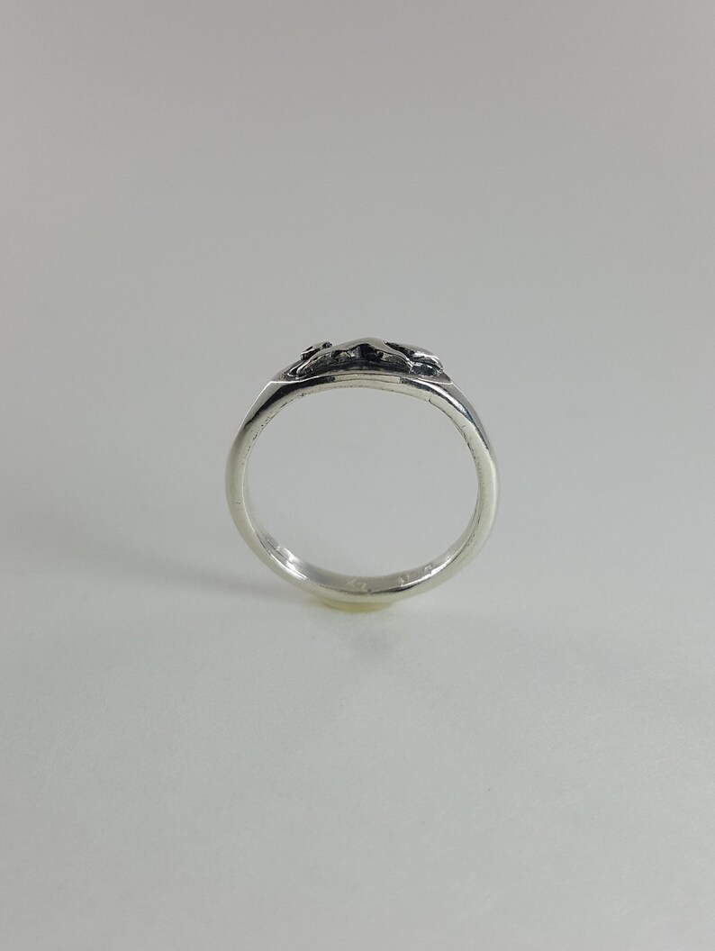 Fleet Fox Ring in Sterling Silver Tiny Silver Fox Ring Fox | Etsy