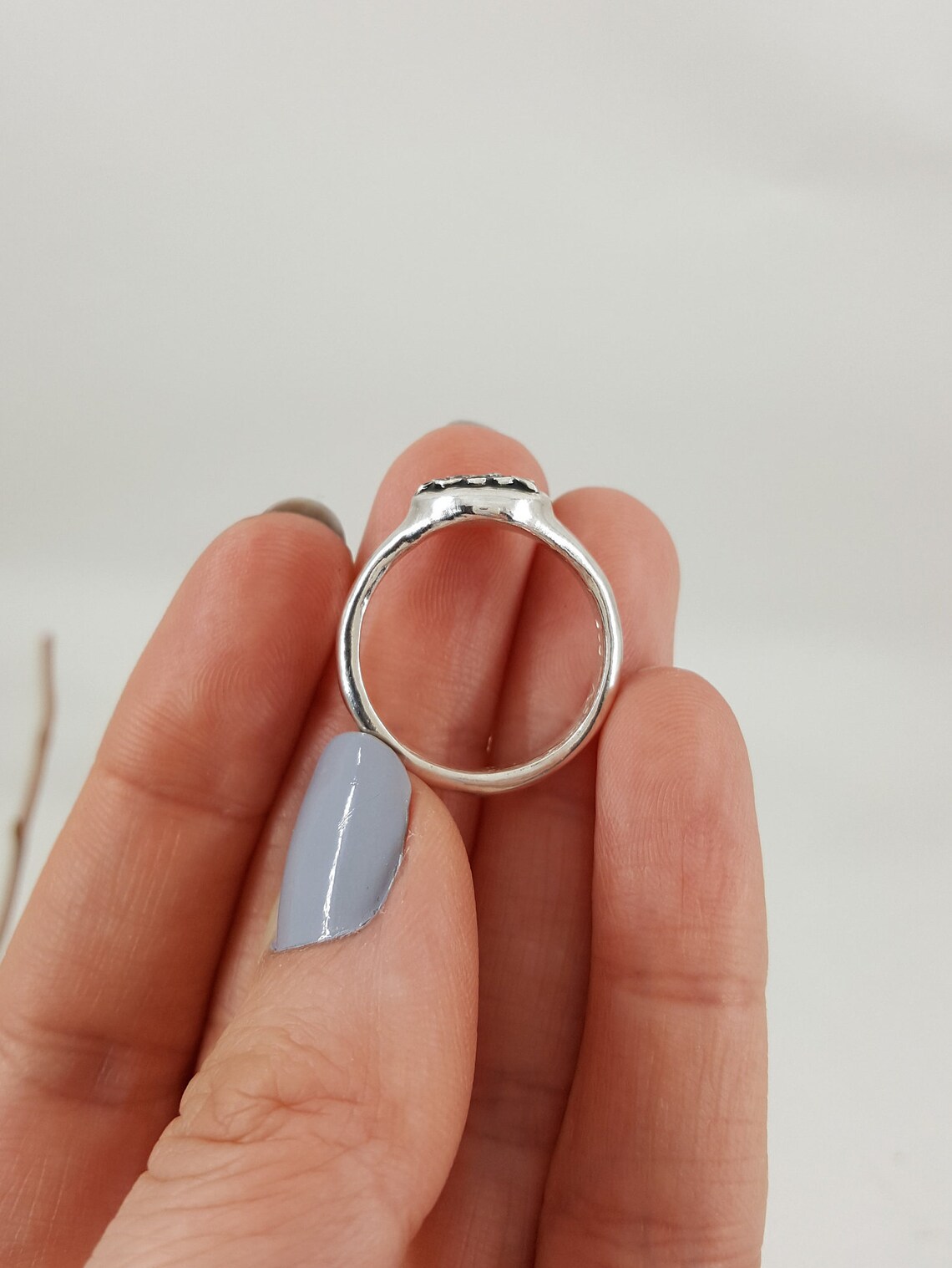 Black Sheep Ring in Sterling Silver Silver and Enamel Ring - Etsy