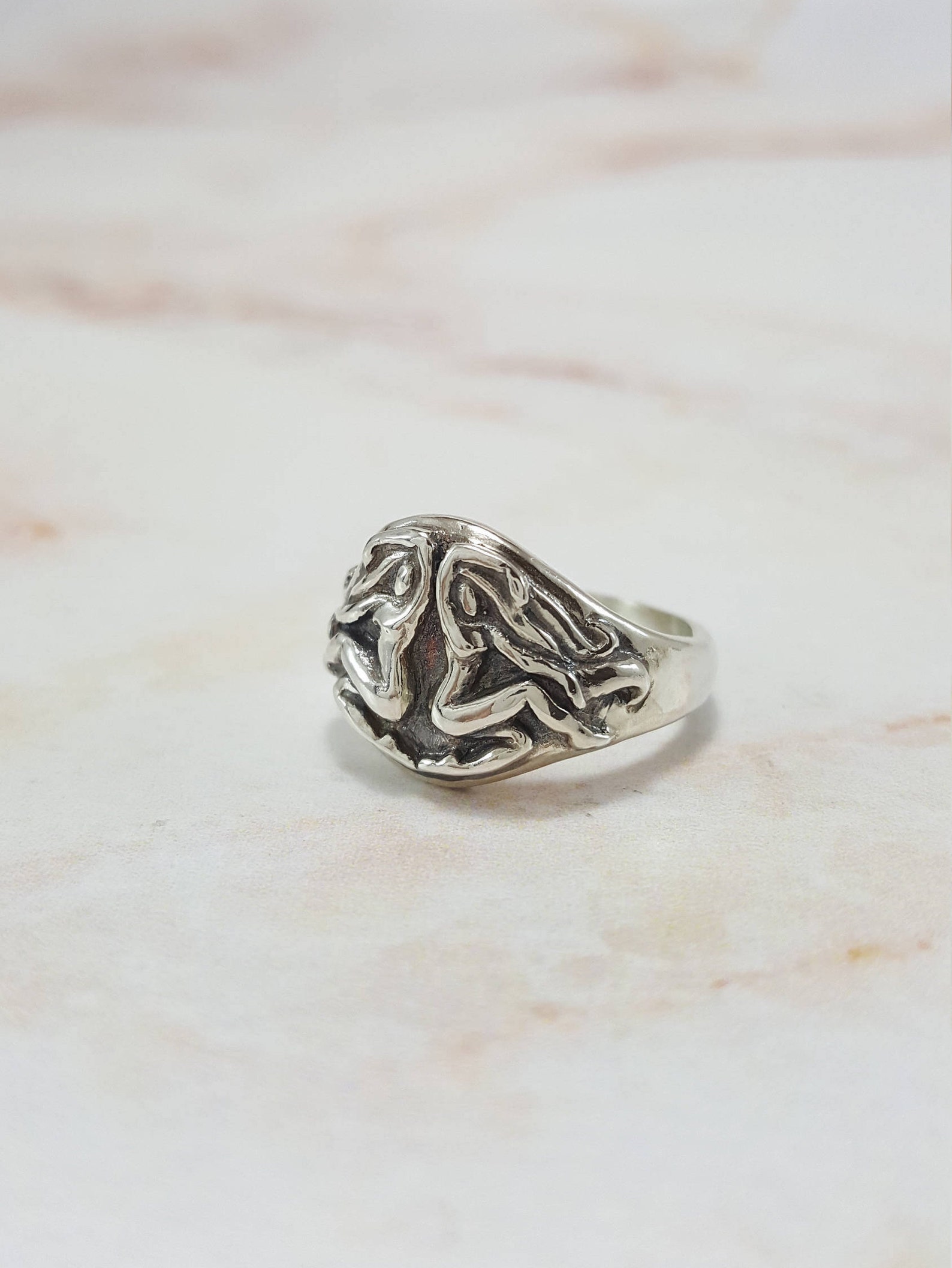 Gemini Ring in Sterling Silver, Silver Gemini Ring, Gemini Jewelry ...