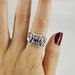 Snarling Teeth Ring in Sterling Silver, Silver Fangs Ring, Werewolf ...