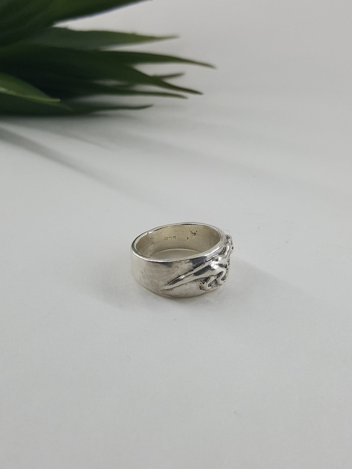 T-rex Ring in Sterling Silver T Rex Ring Wide Band Dinosaur | Etsy