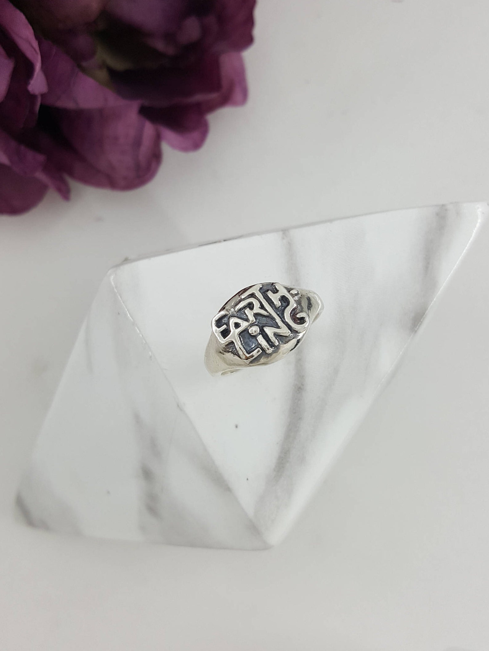 Earthling Ring in Sterling Silver Silver - Etsy