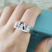 Bookshelf Ring in Sterling Silver Silver Bookshelf Ring Book - Etsy Canada