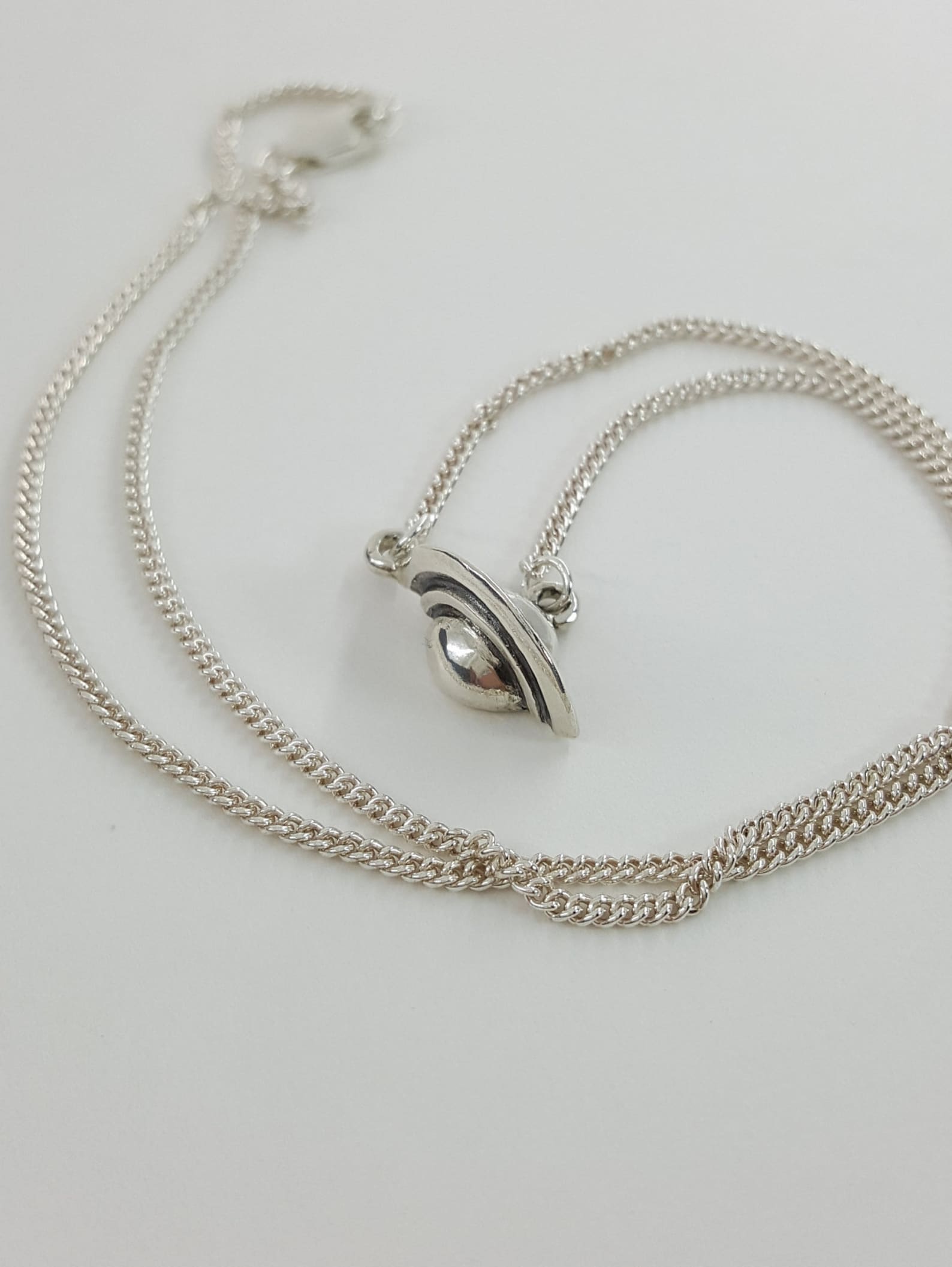 Collier Saturne en argent sterling Collier Planète Argent - Etsy France