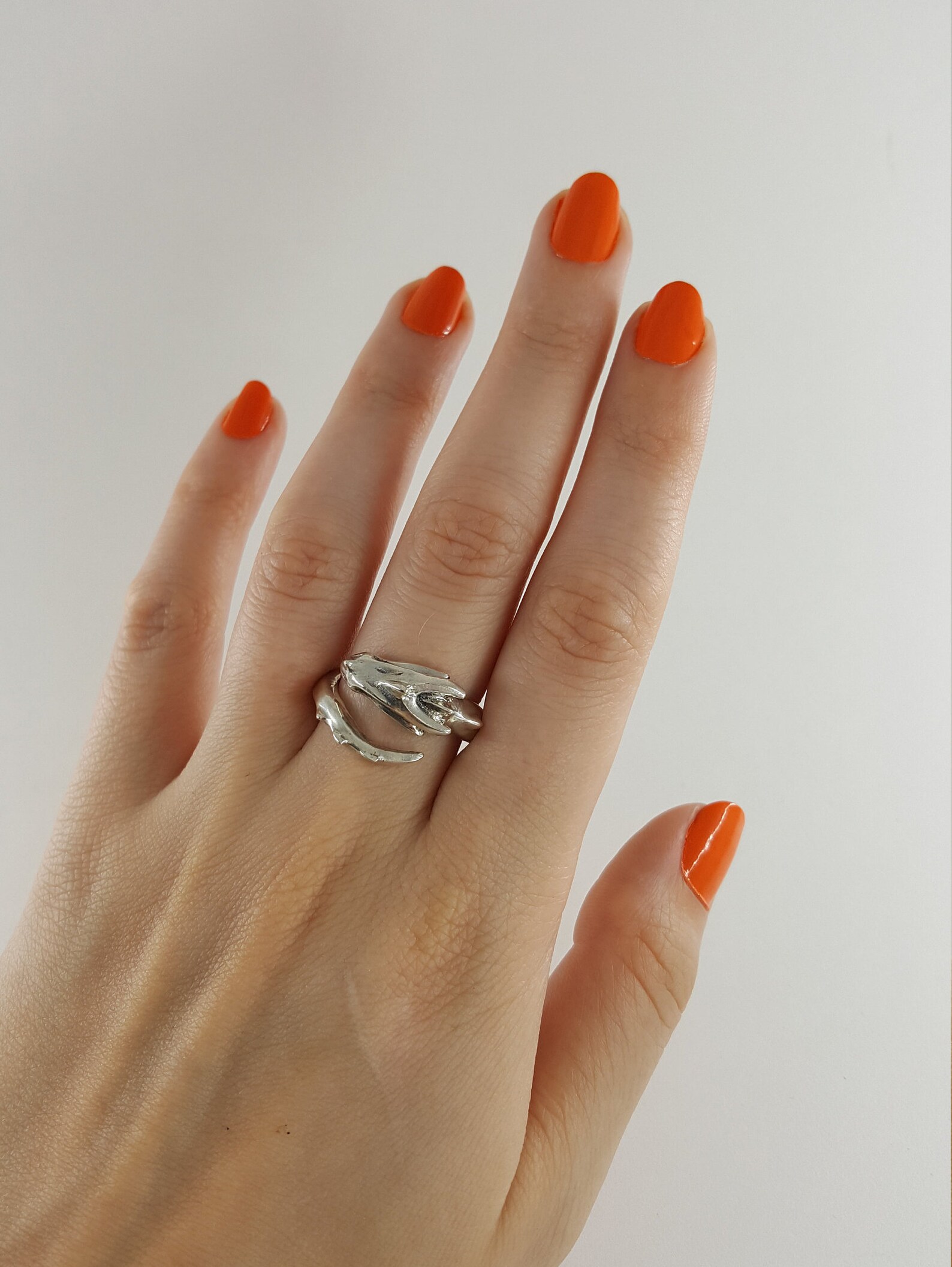 Dragon Wrap Ring in Sterling Silver Silver Dragon Ring - Etsy