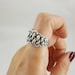 Snarling Teeth Ring in Sterling Silver, Silver Fangs Ring, Werewolf ...