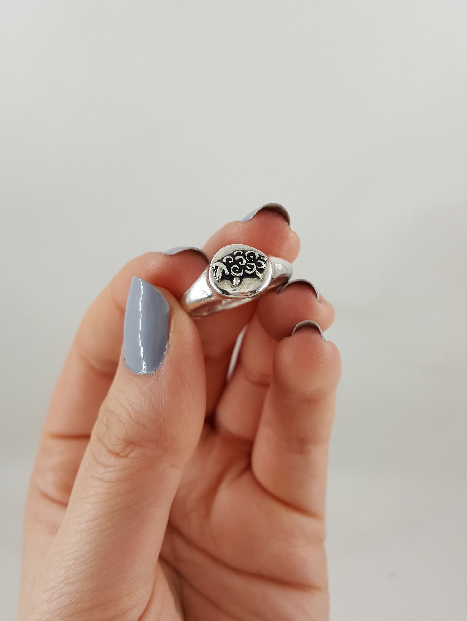 Black Sheep Ring in Sterling Silver Silver and Enamel Ring - Etsy