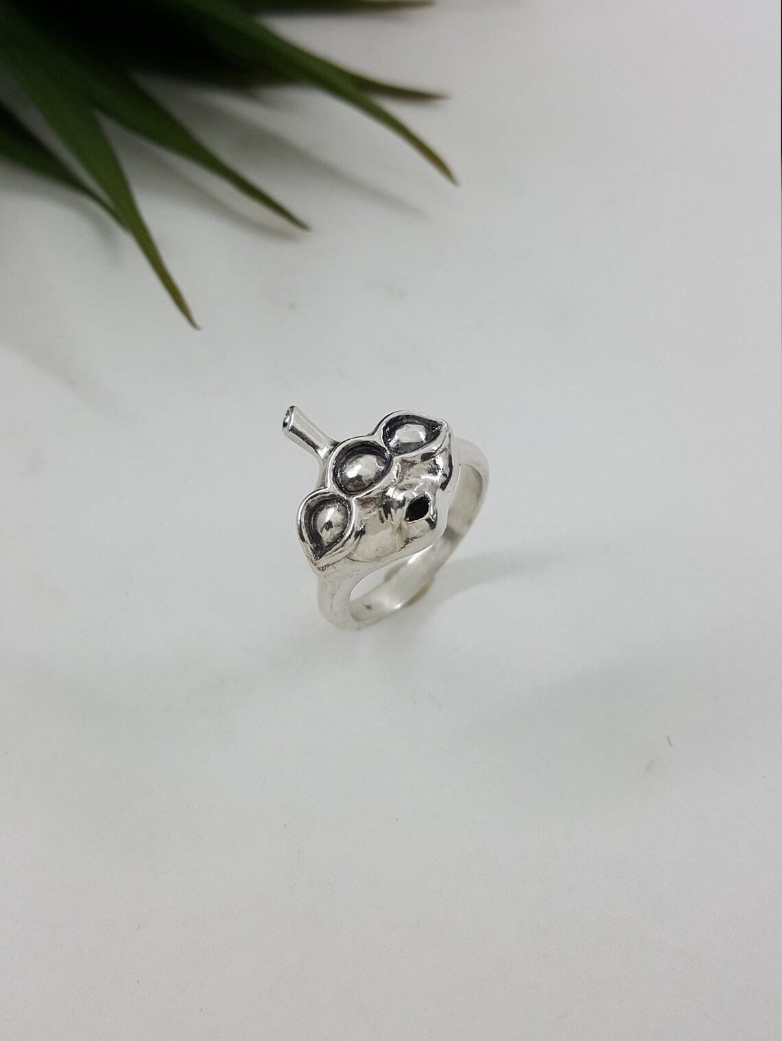 Alien Ring in Sterling Silver Silver Alien Ring Little Alien - Etsy