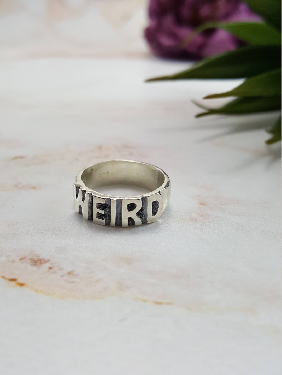 WEIRD Ring in Sterling Silver, Weird Silver Ring, Weird Jewelry, Stay ...