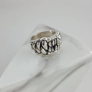 Snarling Teeth Ring in Sterling Silver, Handmade Silver Fangs Ring ...