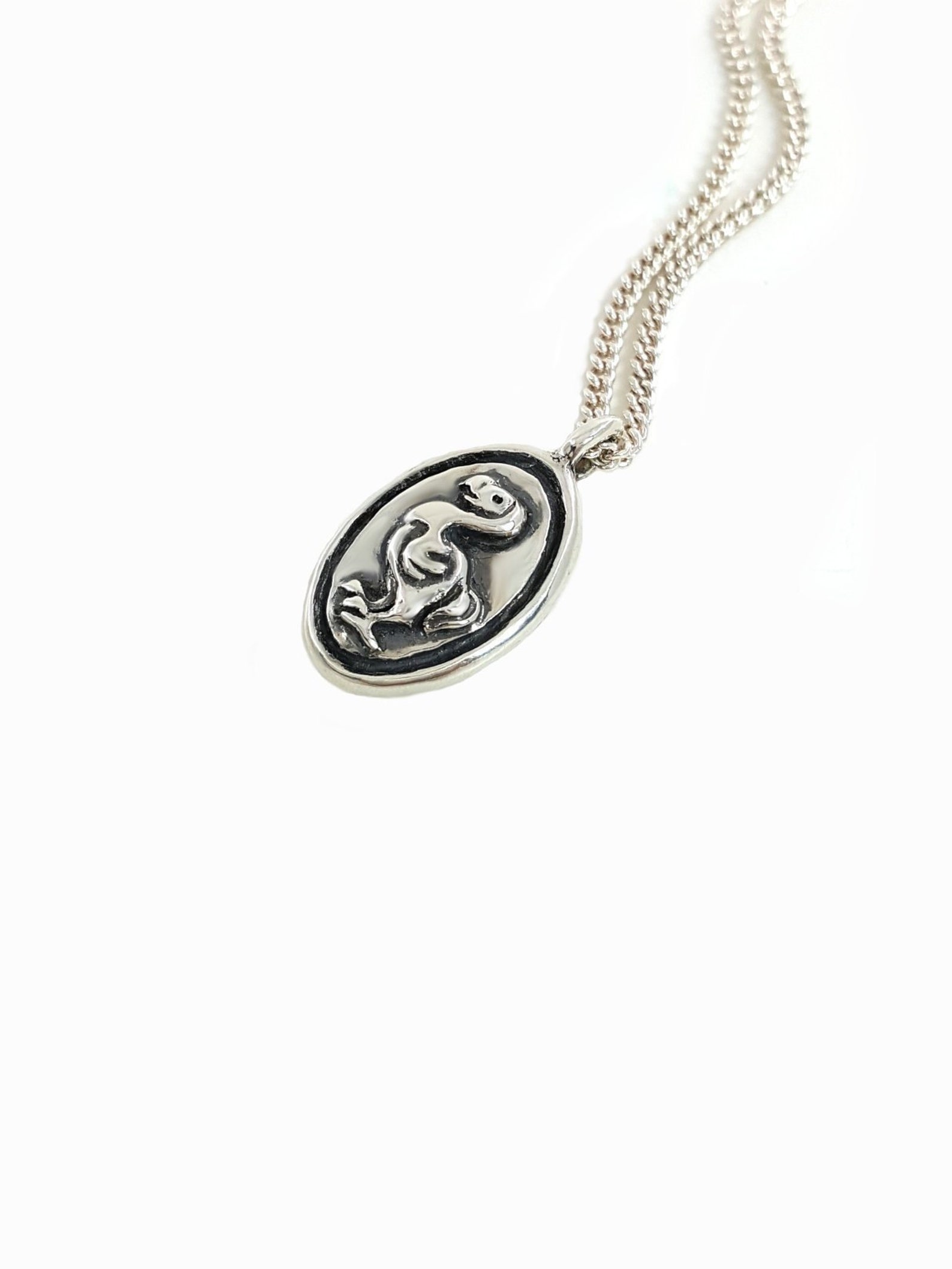 Dodo Bird Necklace in Sterling Silver, Silver Dodo Necklace, Dodo Bird ...