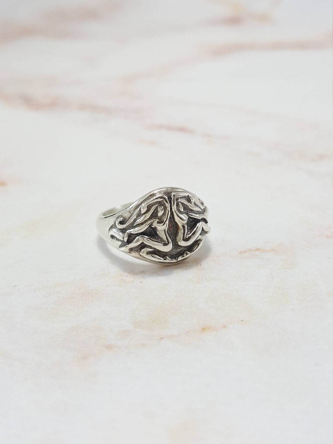 Gemini Ring in Sterling Silver Silver Gemini Ring Gemini - Etsy