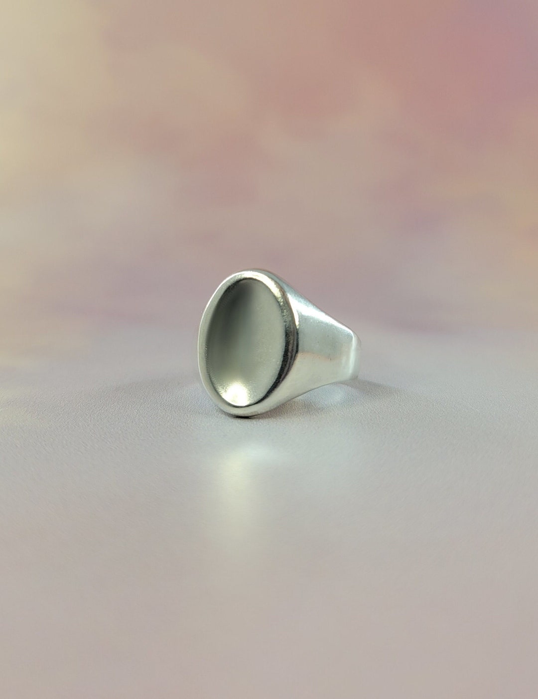 Worry Stone Ring in Sterling Silver, Silver Worry Stone, Anti-anxiety ...