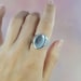 Worry Stone Ring in Sterling Silver, Silver Worry Stone, Anti-anxiety ...