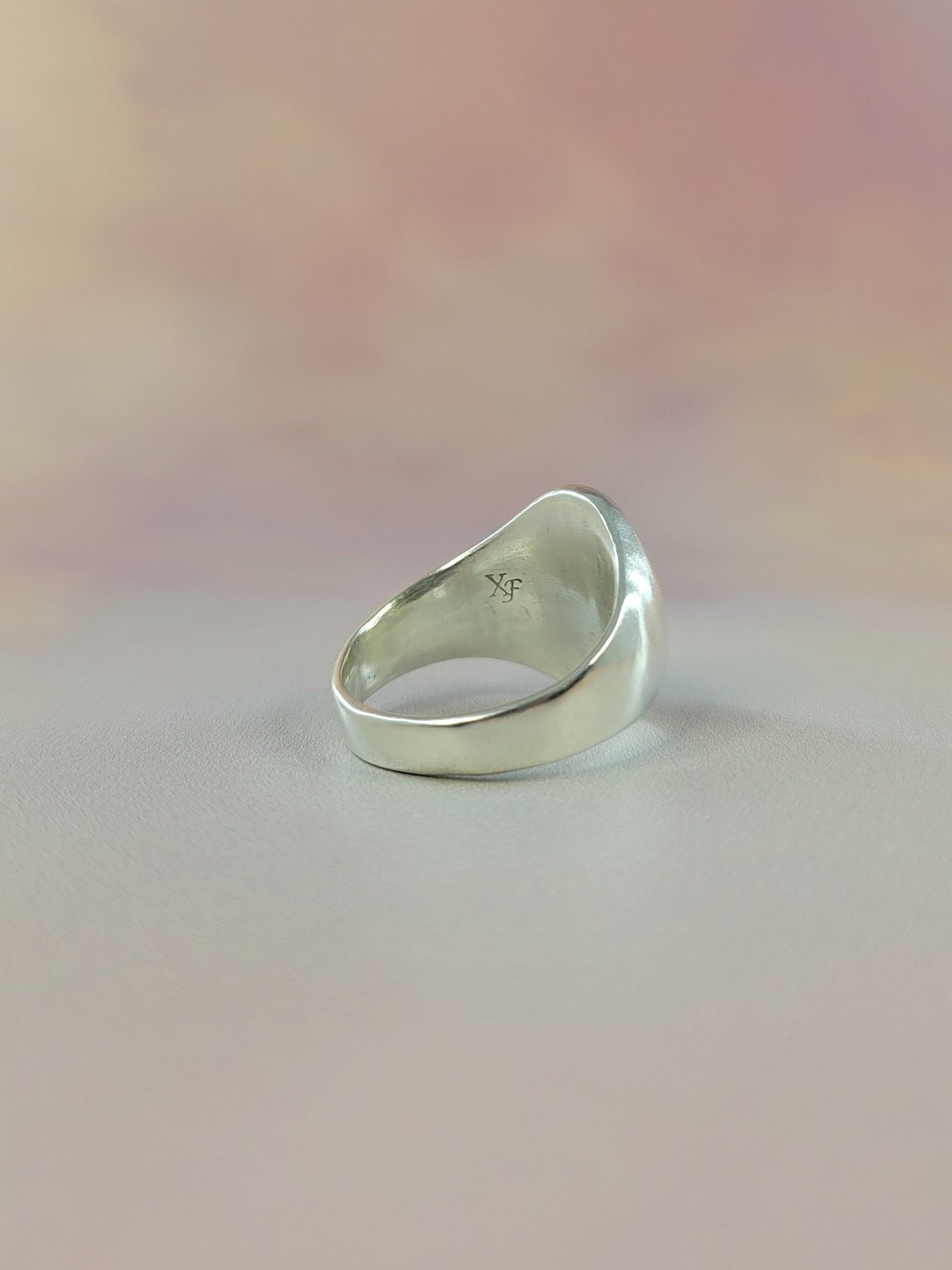 Worry Stone Ring in Sterling Silver, Silver Worry Stone, Anti-anxiety ...